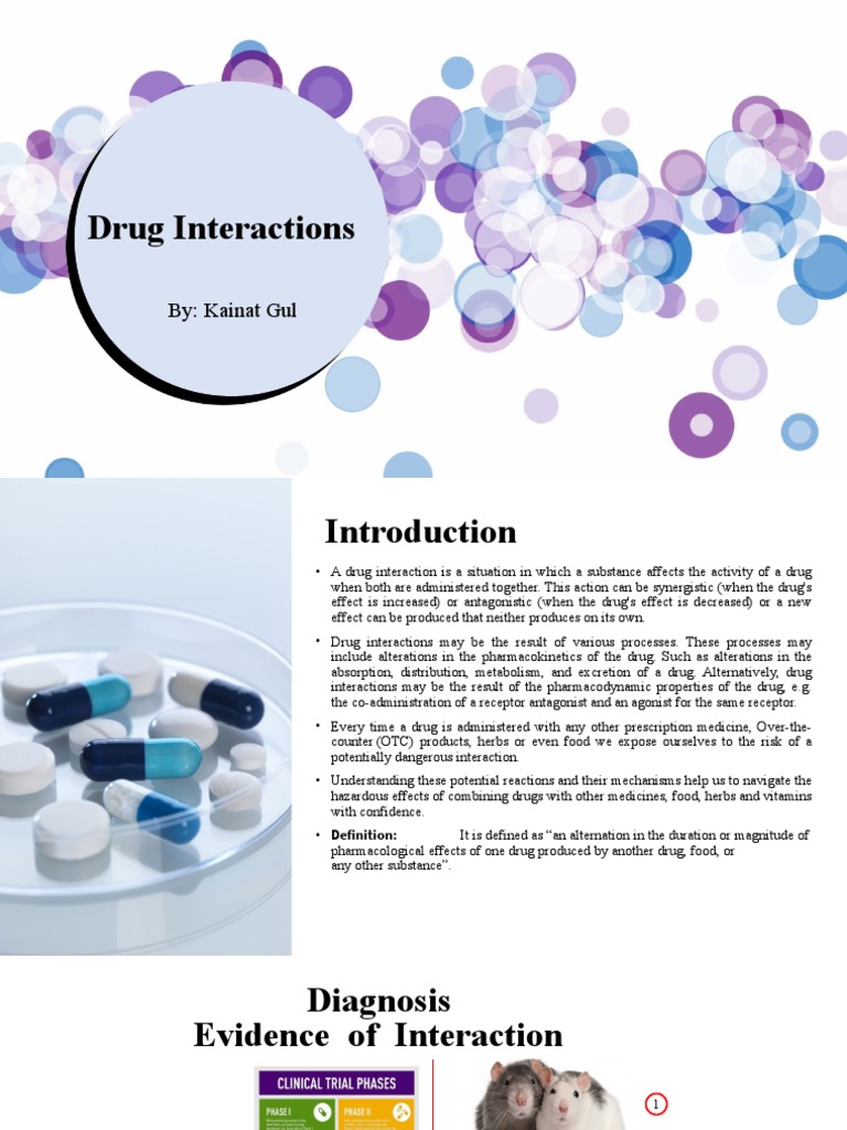 Drug Interactions | PDF | Pharmacology | Pharmacokinetics