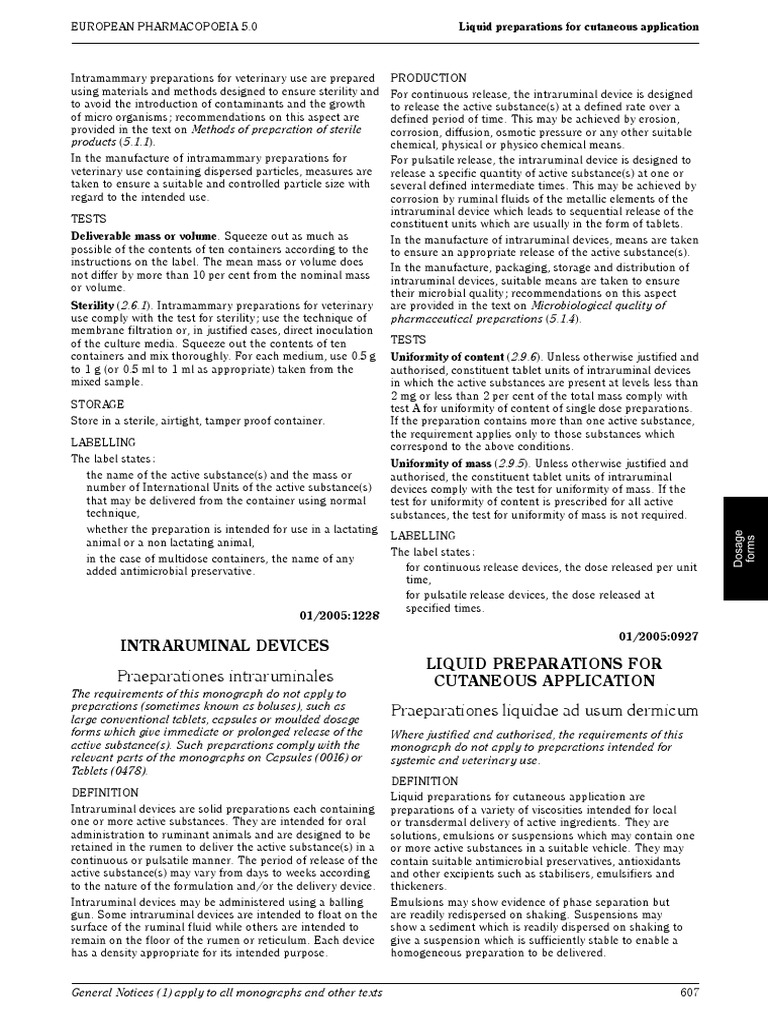 Liquid Preparations for Cutaneous Use | PDF | Self-Improvement | Wellness