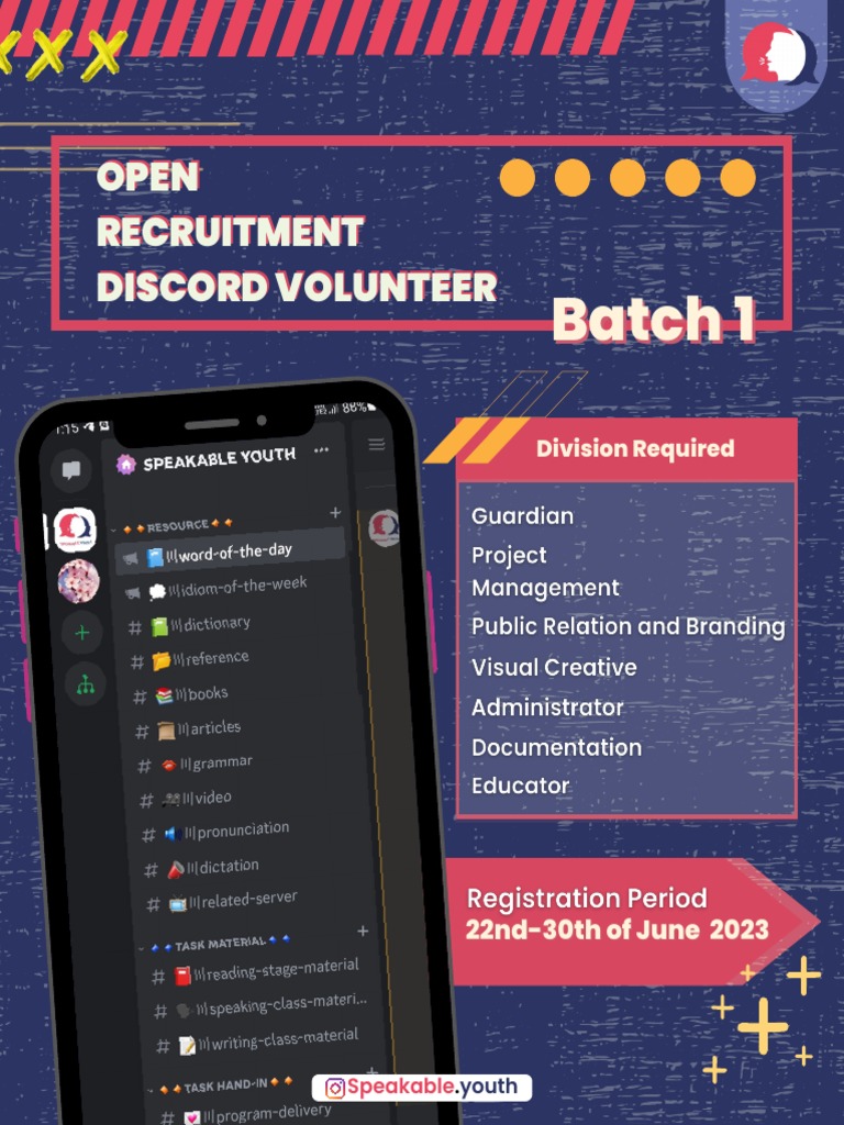 Jobdesc Speakable Youth Discord Staff | PDF