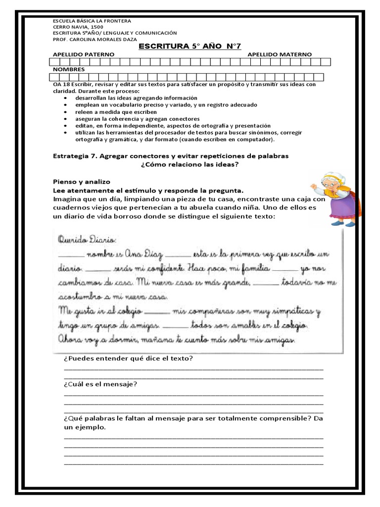 Escritura 5 7 | PDF | Comunicación | Comunicación humana