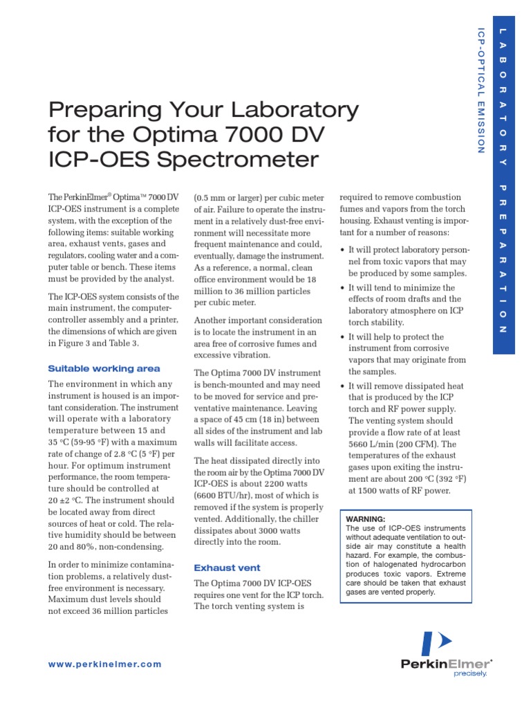 Preparing Your Lab For The Optima 7000 DV | PDF | Ac Power Plugs And ...