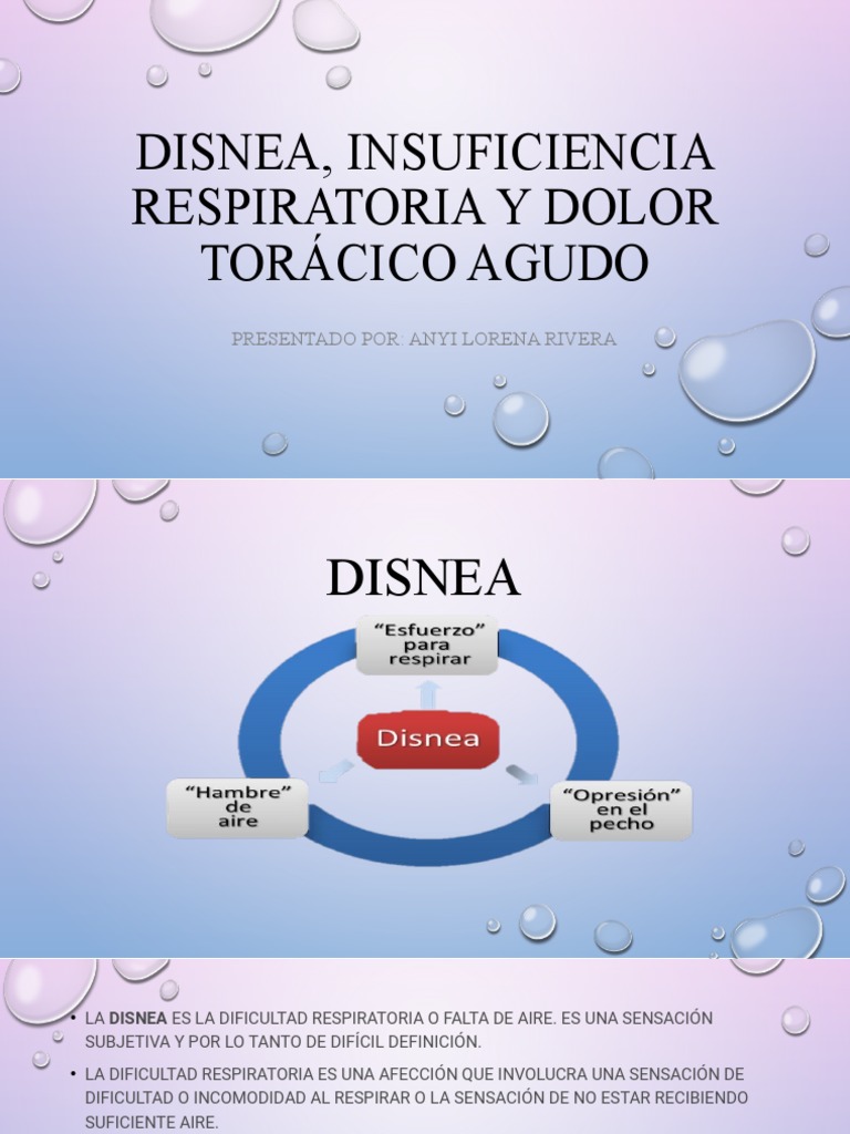 DISNEA | PDF | Respiración | Especialidades Medicas
