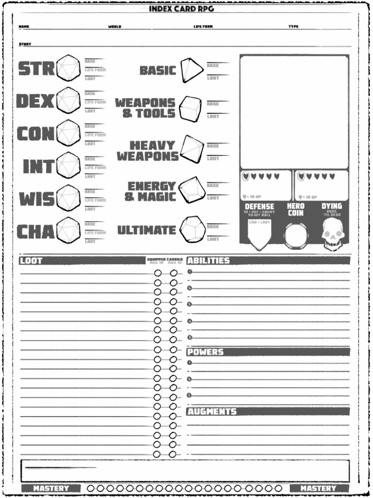 Icrpg Character Sheet Mod Pdf 