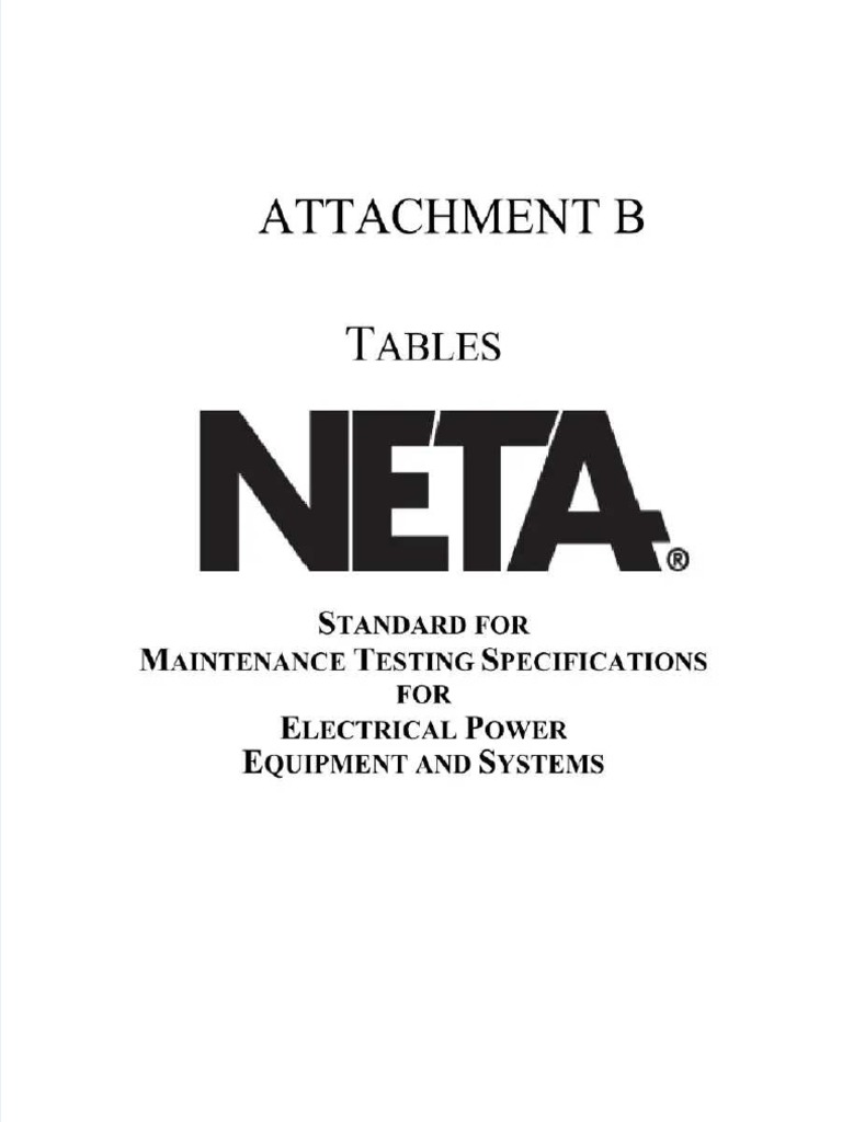 ANSI NETA MTS 2019 | PDF