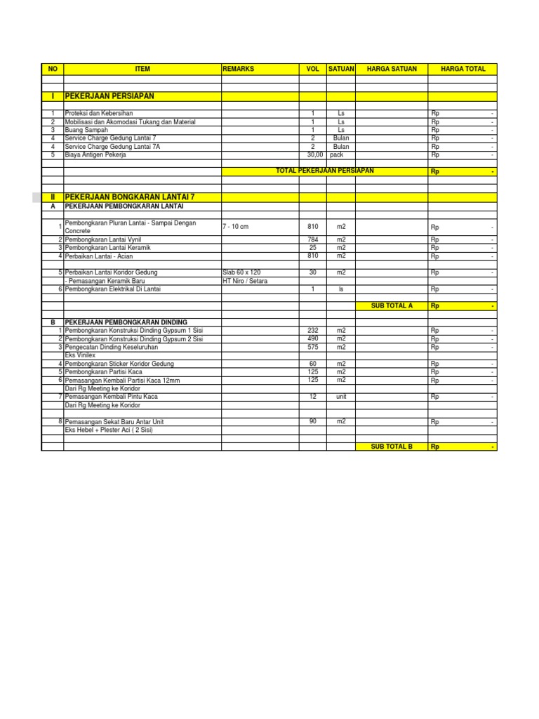 Contoh Penawaran Reinstate Office | PDF