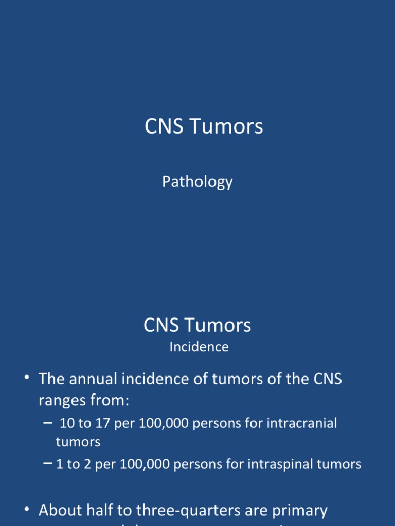 CNS Tumor | PDF | Brain Tumor | Metastasis