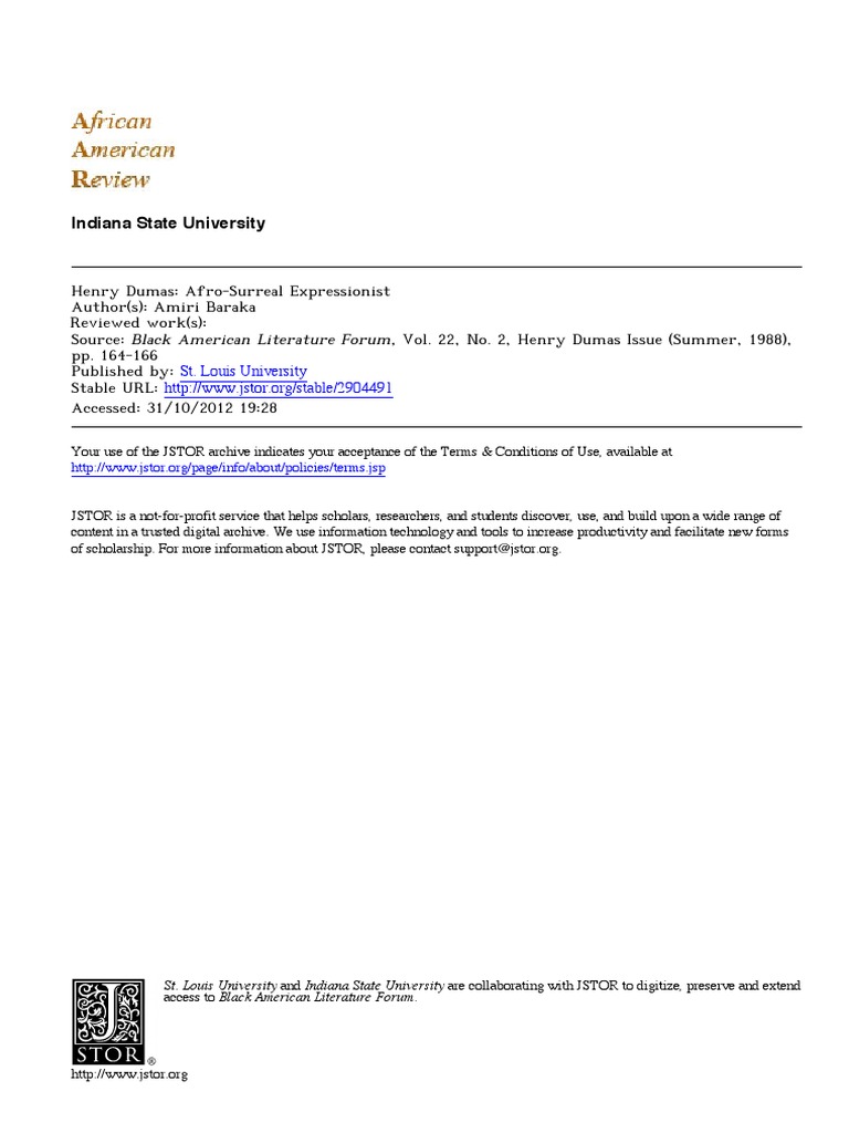 Amiri+Baraka+ +afro Surreal+Expressionist | PDF | Poetry