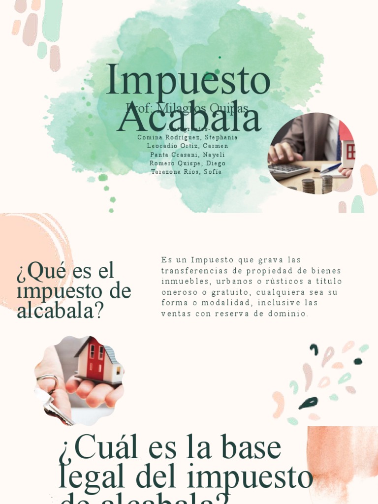 Impuesto Alcabala: Guía Completa | PDF | Impuestos | Economias