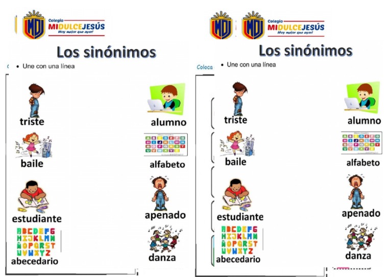 Sinonimos y Antonimos Nivel Inicial | PDF