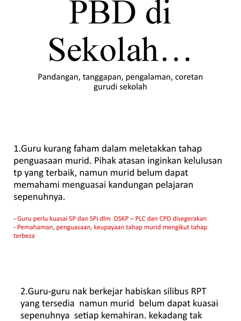 PBD Di Sekolah | PDF | Bisnis