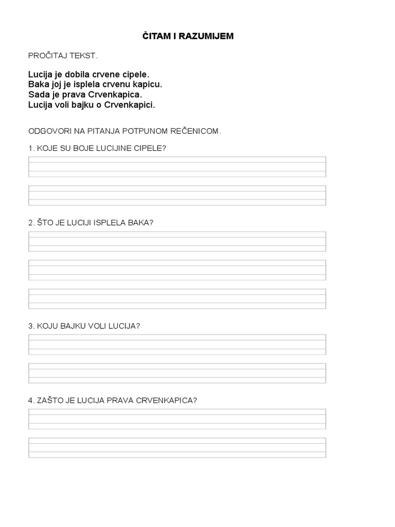 14 Citam I Razumijem | PDF
