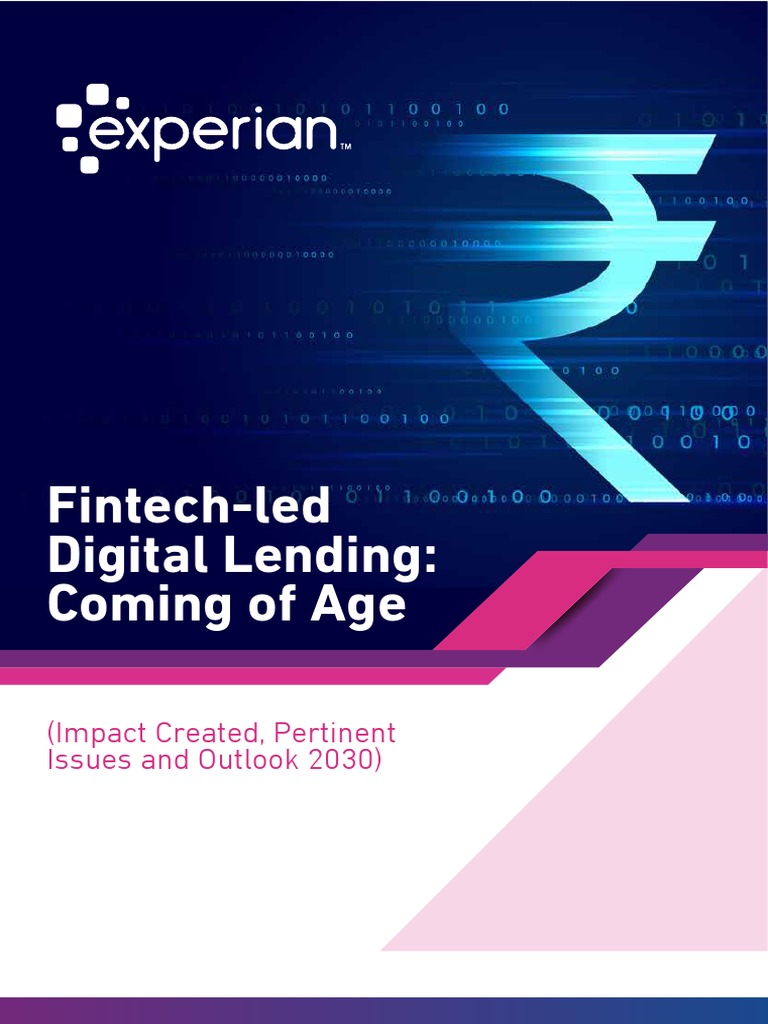 Experian White Paper Fintech Led Digital Lending | PDF | Loans | Analytics