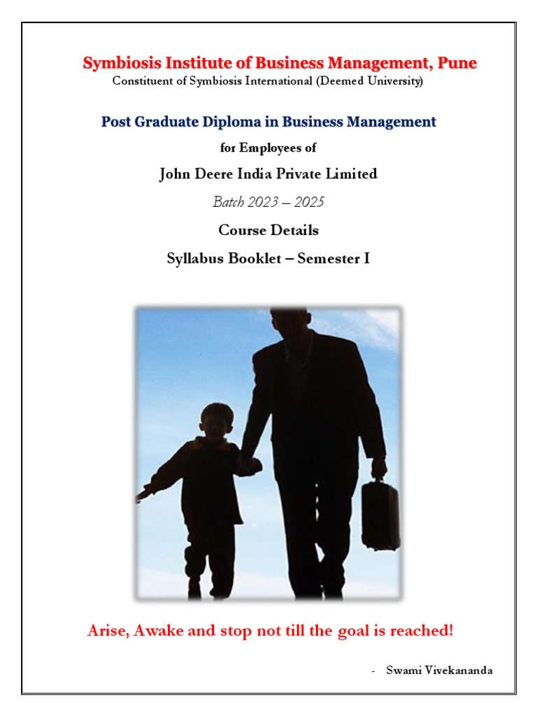 Syllabus Booklet - SEM I-JDPGDBM 2023-2025 | PDF | Marketing | Long Run ...