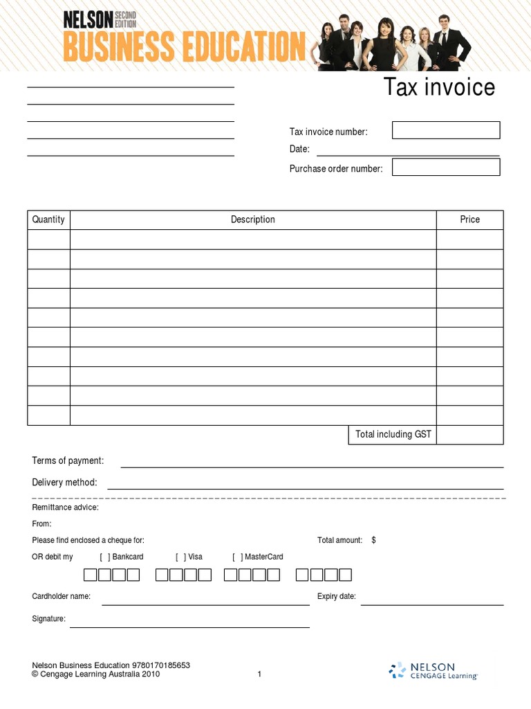 TMPL Tax Invoice p286 | PDF | Invoice | Debit Card