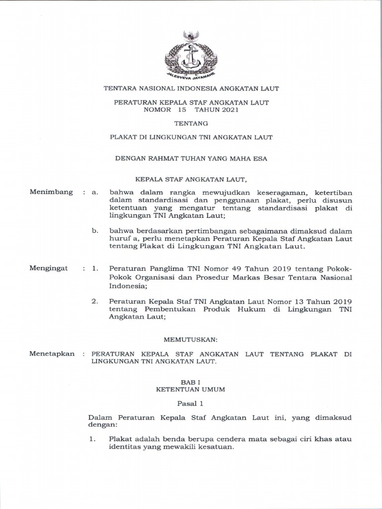 Ketentuan Plakat | PDF