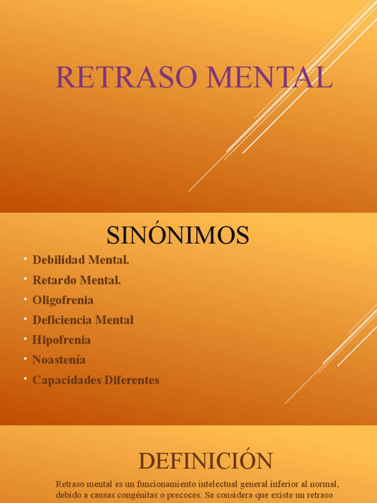 Retraso Mental | PDF | Discapacidad intelectual | Cociente de inteligencia