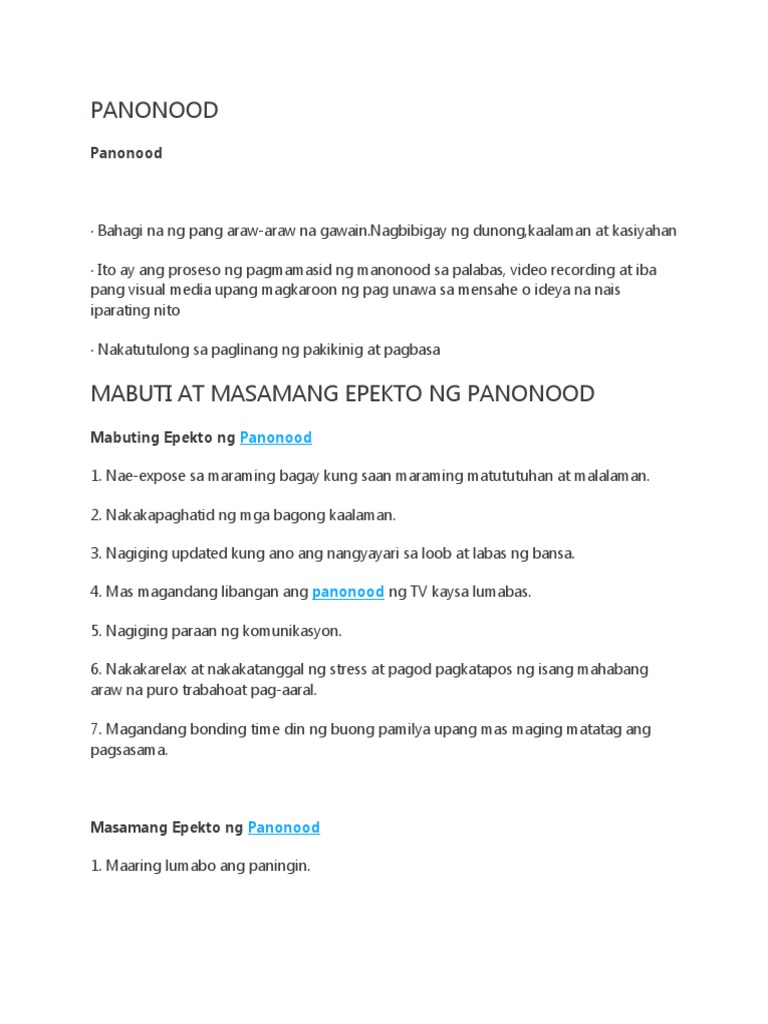 PANONOOD | PDF