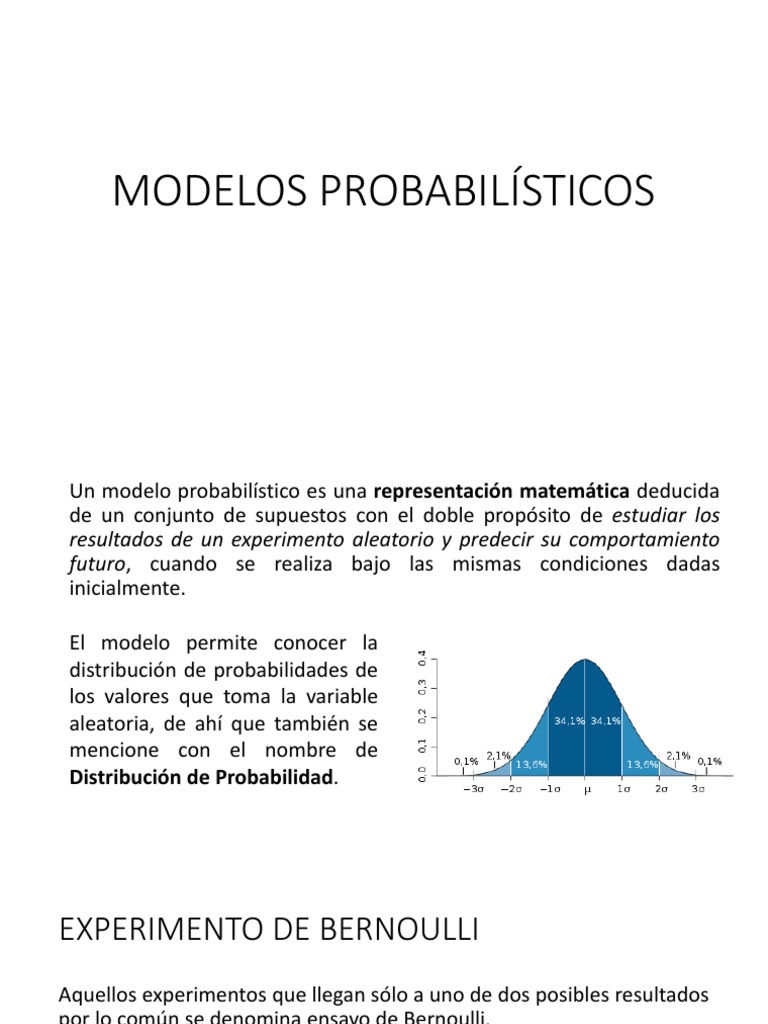 Modelos Probabilísticos y Distribuciones | PDF | Probabilidad | Teoría de probabilidad