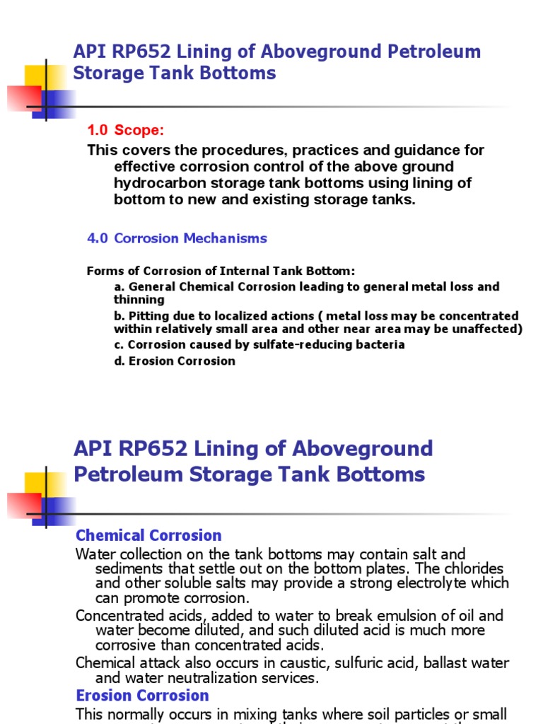 Lining of Tank Bottoms 3 | PDF | Corrosion | Epoxy