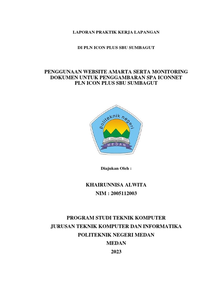Laporan PKL di PLN Icon Plus Sumbagut | PDF | Seni | Teknologi & Rekayasa