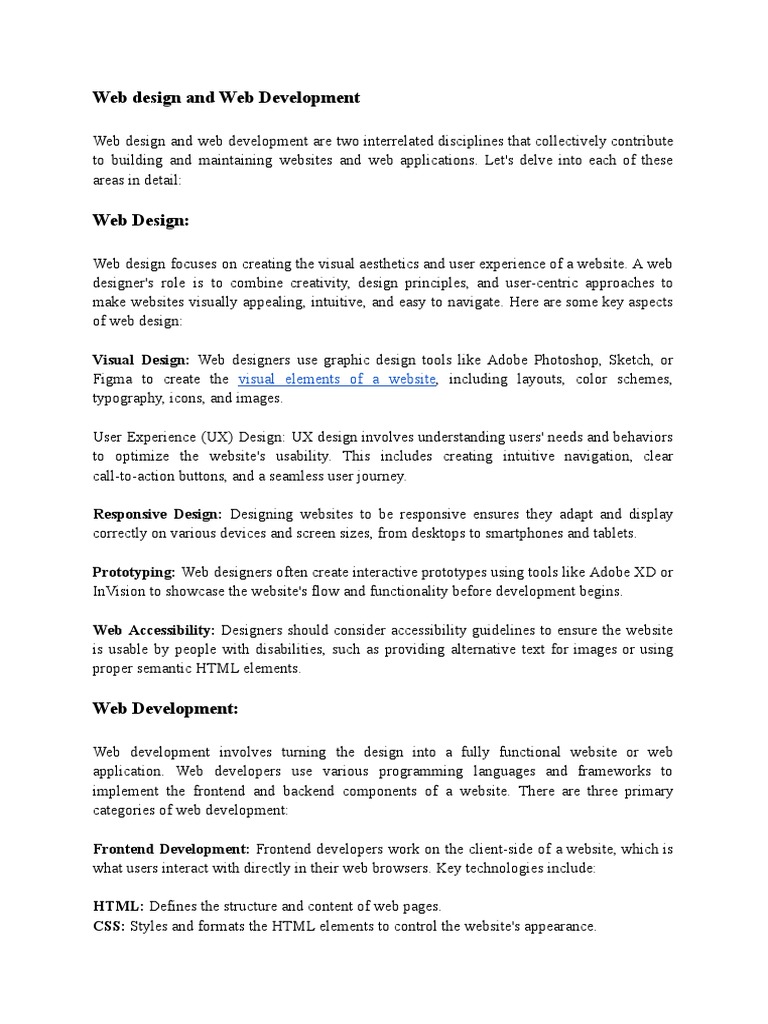 Web Design & Development | Download Free PDF | Web Design | World Wide Web