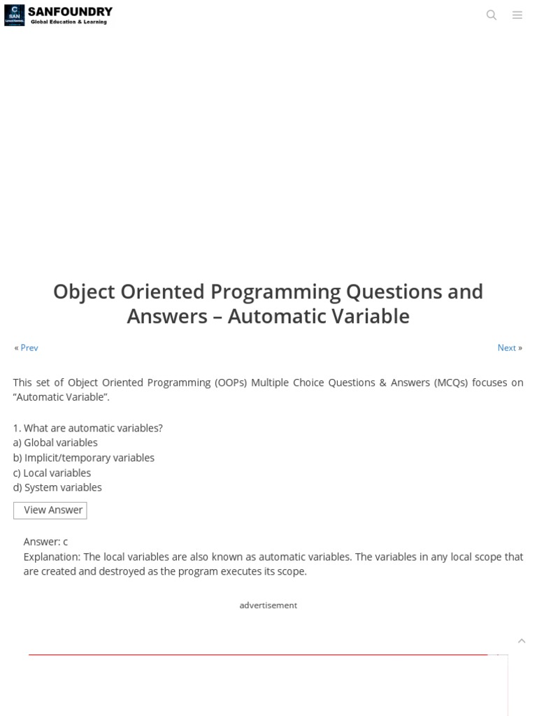 Automatic Variable Pdf Variable Computer Science Scope Computer Science 3137