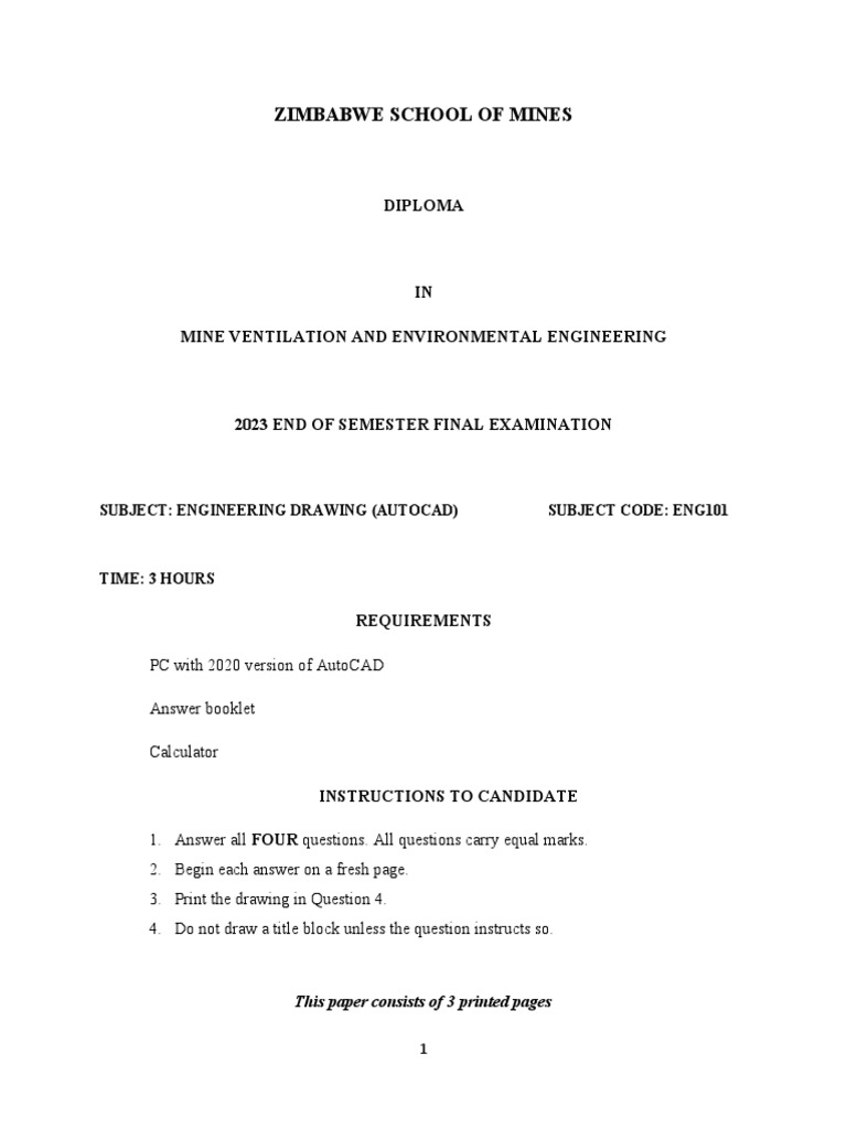 AutoCAD Test | PDF | Rectangle