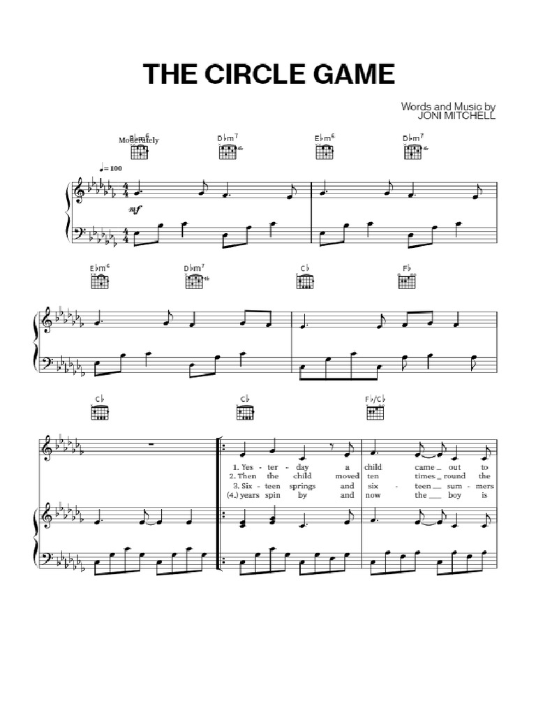 The Circle Game Original Score | PDF