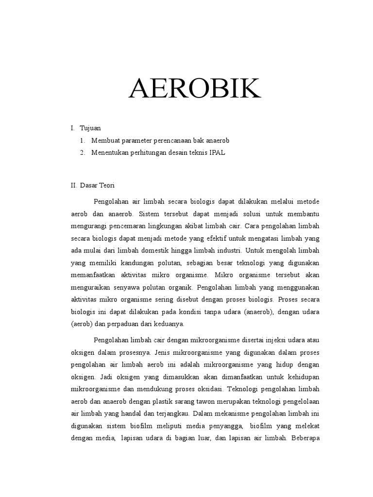Laporan Aerobik | PDF