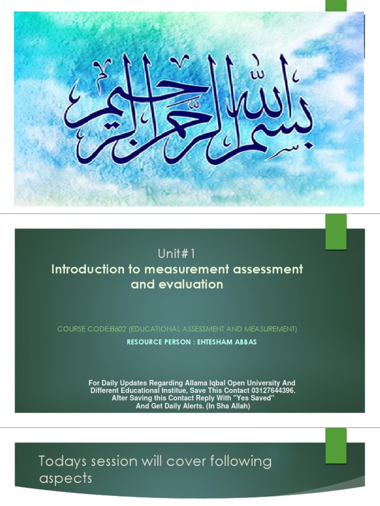 8602 All Slides | PDF | Validity (Statistics) | Educational Assessment