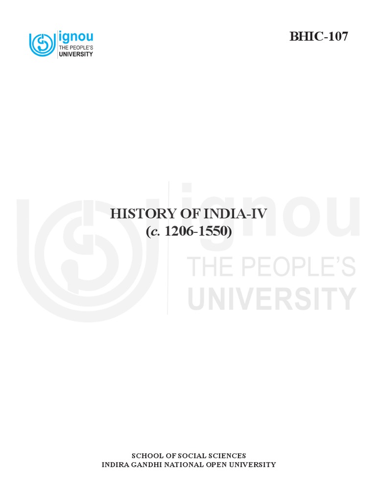 History of India (c.1206-1550) | PDF