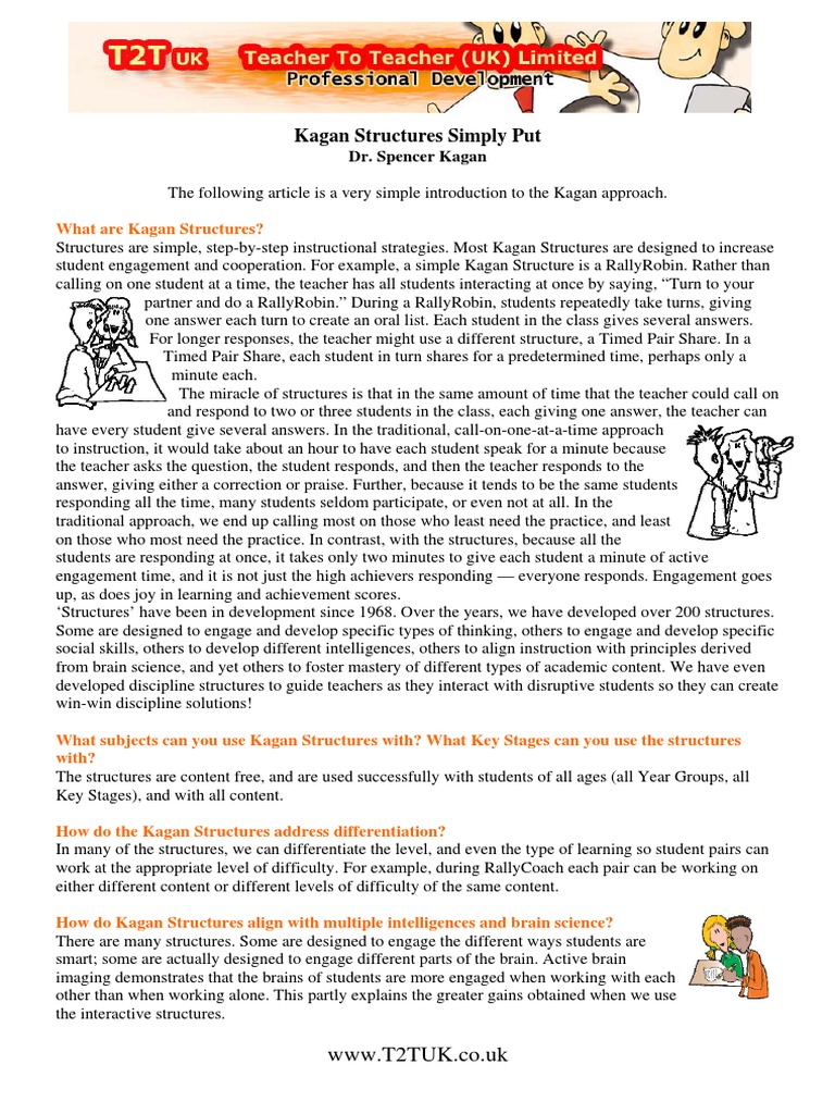 Kagan Structures Simply Put | PDF | Teachers | Learning
