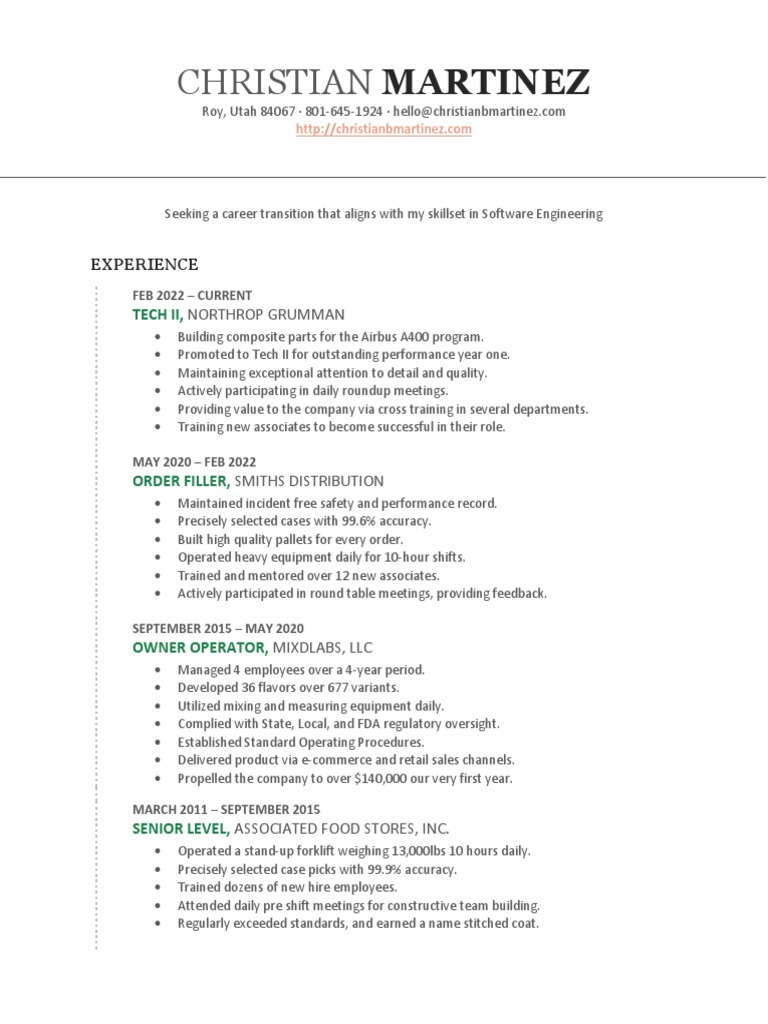 Christians Resume | PDF | Web Design | Computing