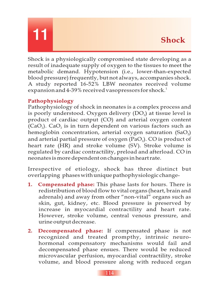 Neonatal Shock: Understanding & Management | PDF | Shock (Circulatory) | Heart