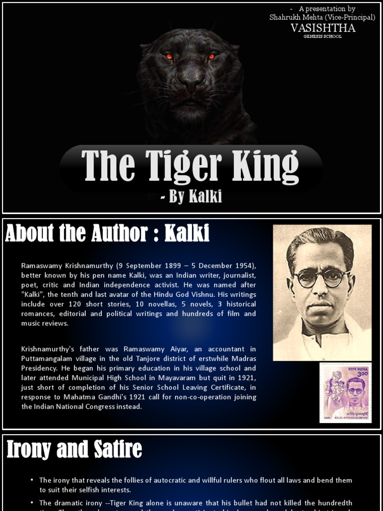 Class 12 Vistas C2 The Tiger King | PDF | Kalki Krishnamurthy