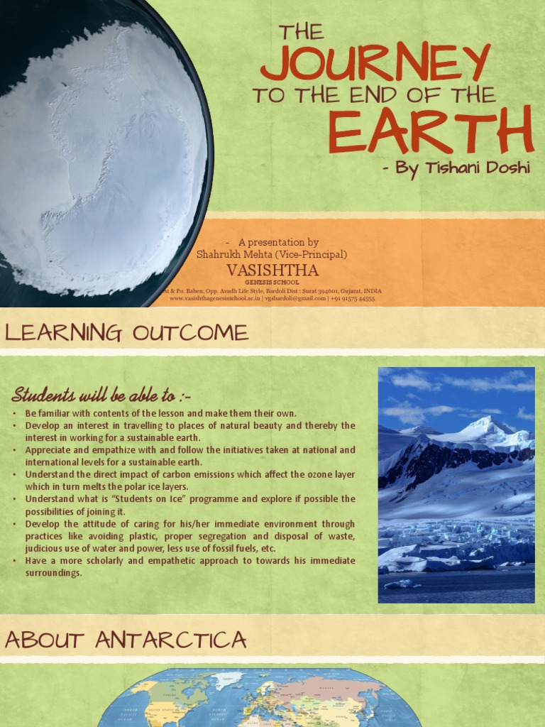Class 12 Vistas C3 Journey To The End of The Earth | PDF | Antarctica | Earth Sciences