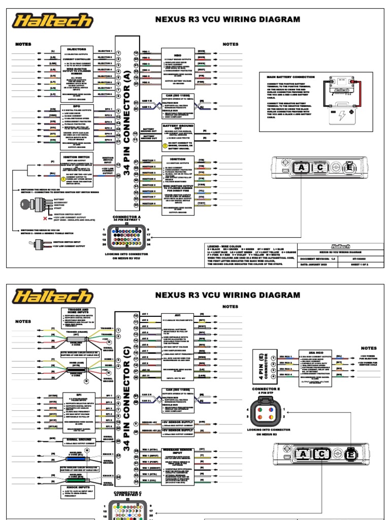 Nexus R3 VCU Wiring Diagram | PDF | Ignition System | Electrical Wiring