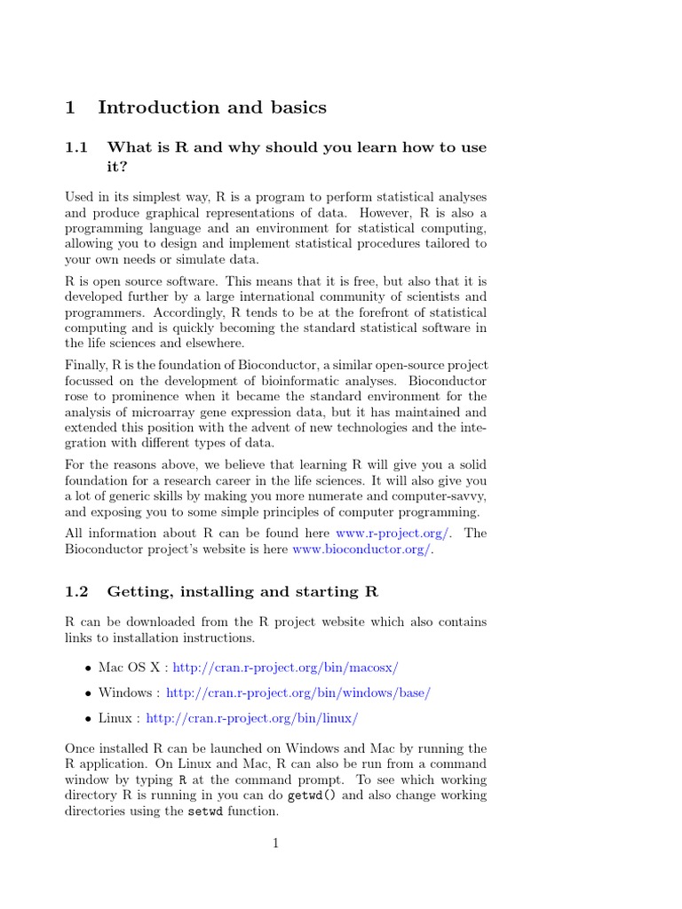 Intro To R Part I Pdf Command Line Interface Computing 0546