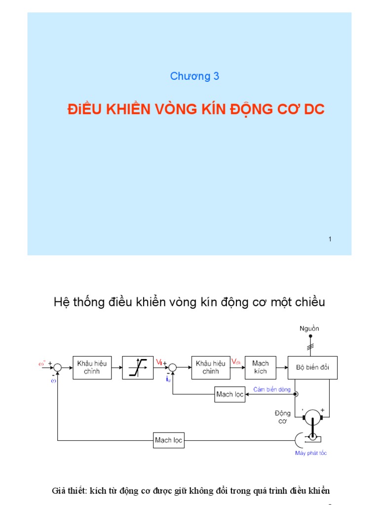Chuong 3 - Dieu Khien Vong Kin Dong Co DC (Compatibility Mode) | PDF