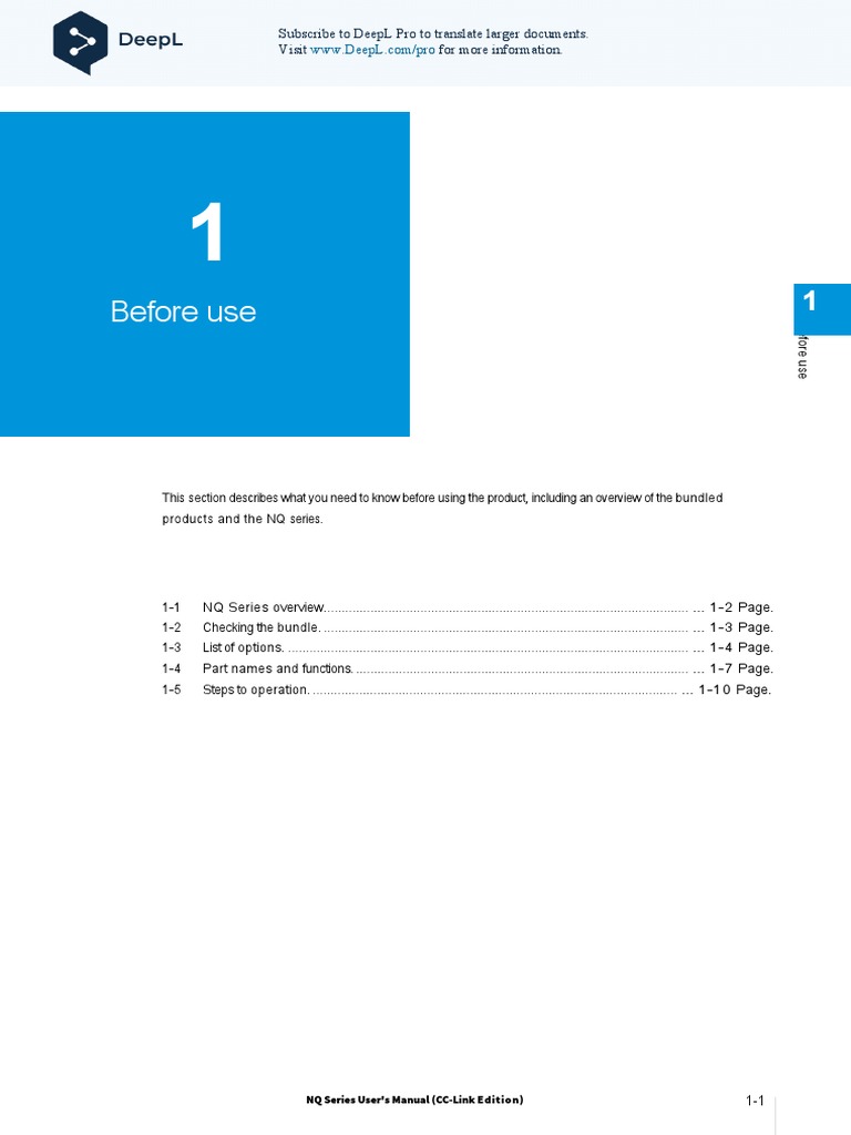 NQ-CL4L - ユーザーズマニュアル（CC-Link編）-pages-7-12 en-GB | PDF | Equipment ...