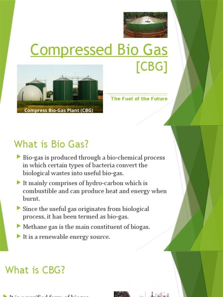 Compressed Bio Gas (CBG) | PDF | Biogas | Anaerobic Digestion