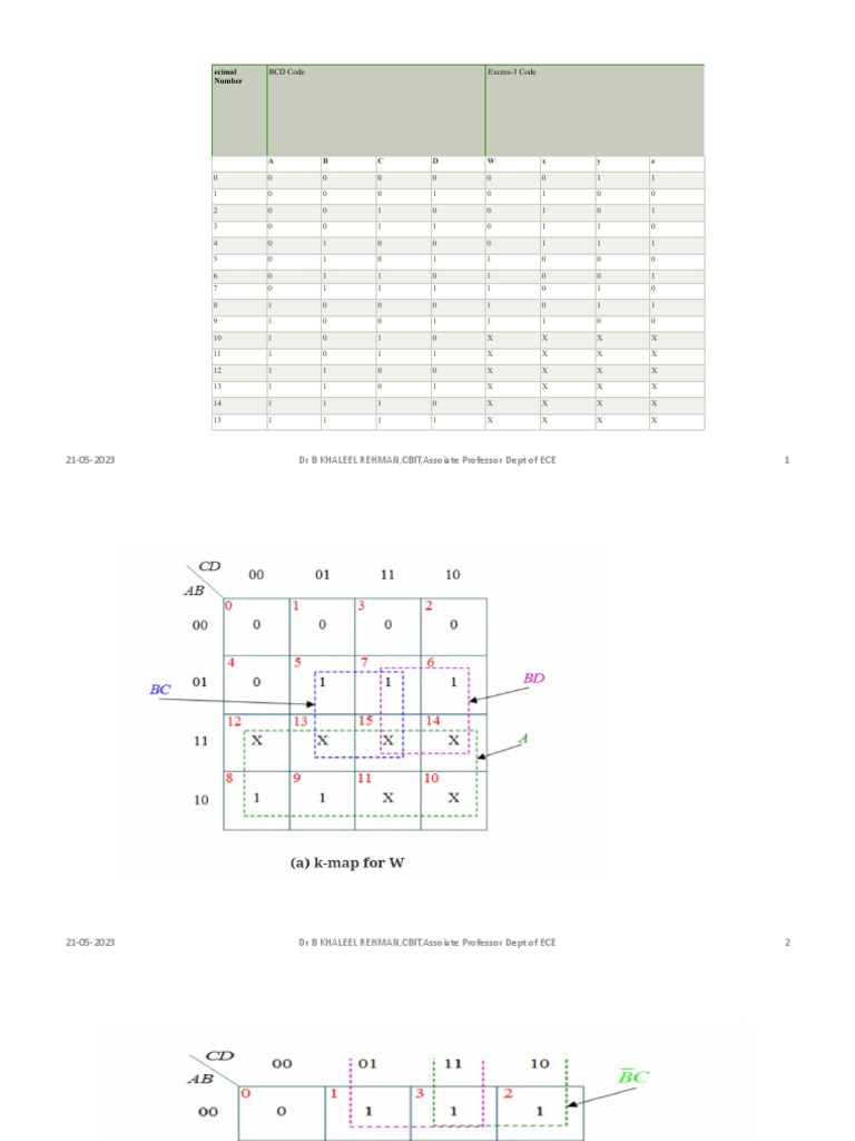 BCD To Excess-3 Code | PDF | Arithmetic | Encodings