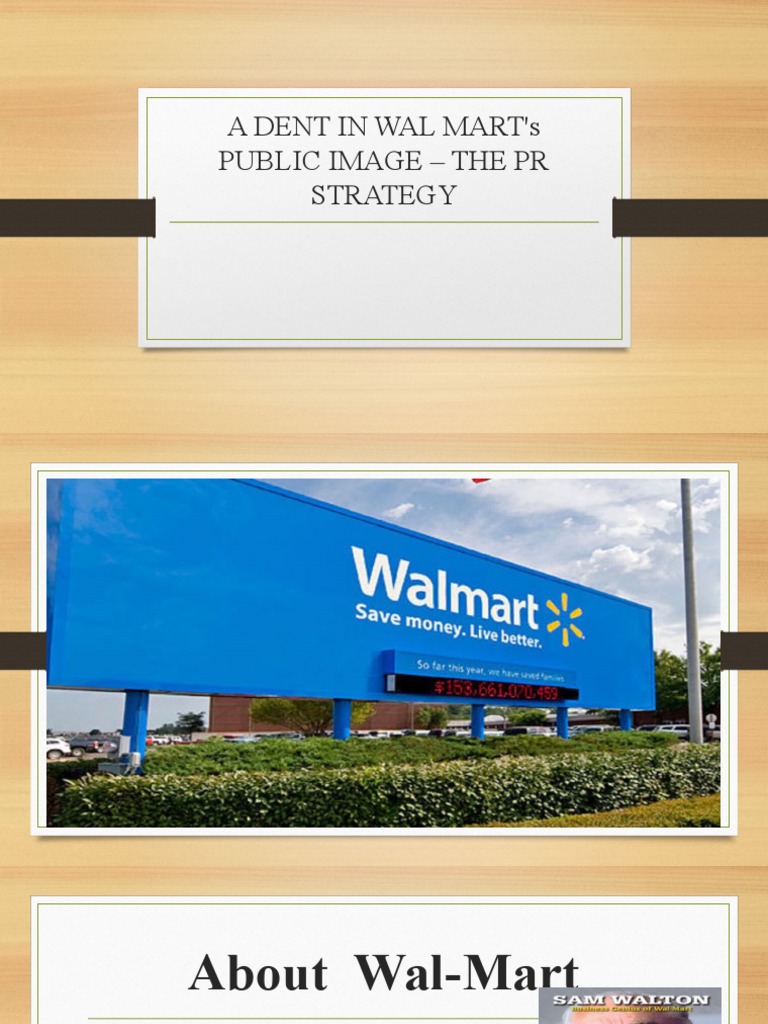 A Dent in Walmart Public Image | PDF | Walmart | Economies