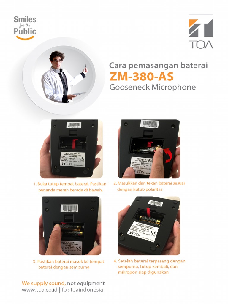 5246 ZM 380 As Gooseneck Microphone Cara Pasang Manual | PDF