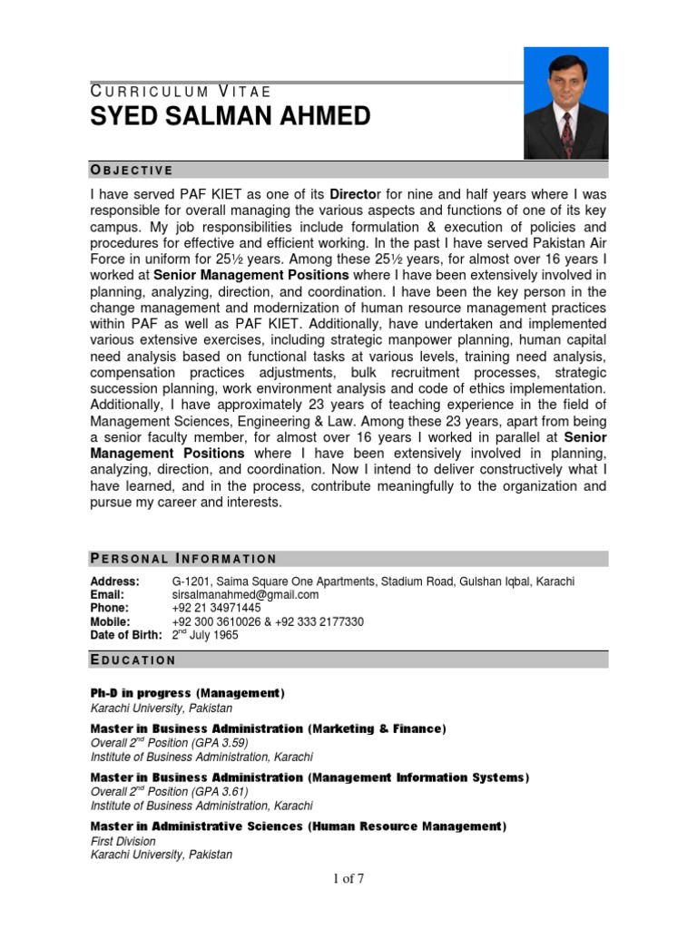 Salman-CV Total 2023 | Download Free PDF | Business