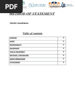 Method Od Statement For Hoarding Installation | PDF | Business