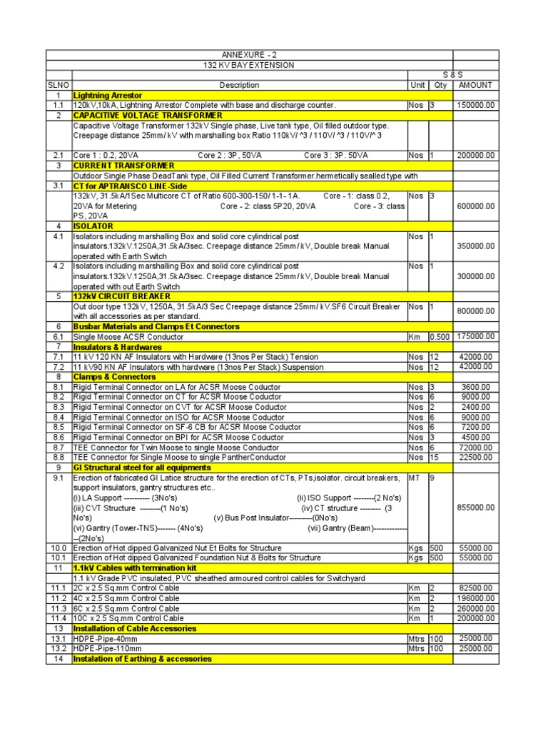 Annexure 2 | PDF | Insulator (Electricity) | Transformer