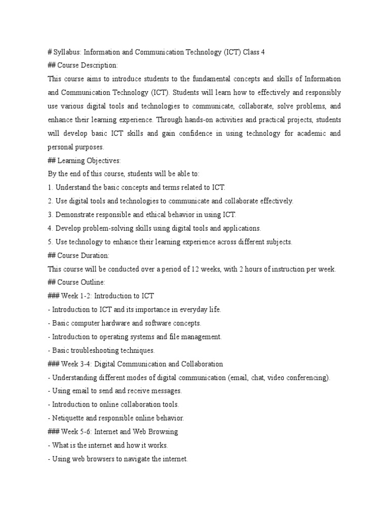 RPP Tik Kelas 4 | PDF | Educational Technology | Computing