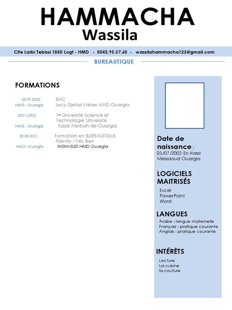 Mon CV 01 | PDF