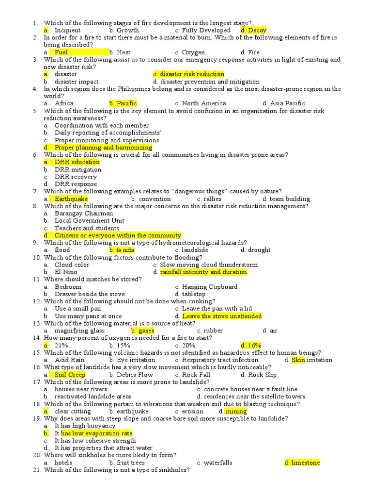 DRRR 4thquarter Reviewer | PDF | Tsunami | Volcano